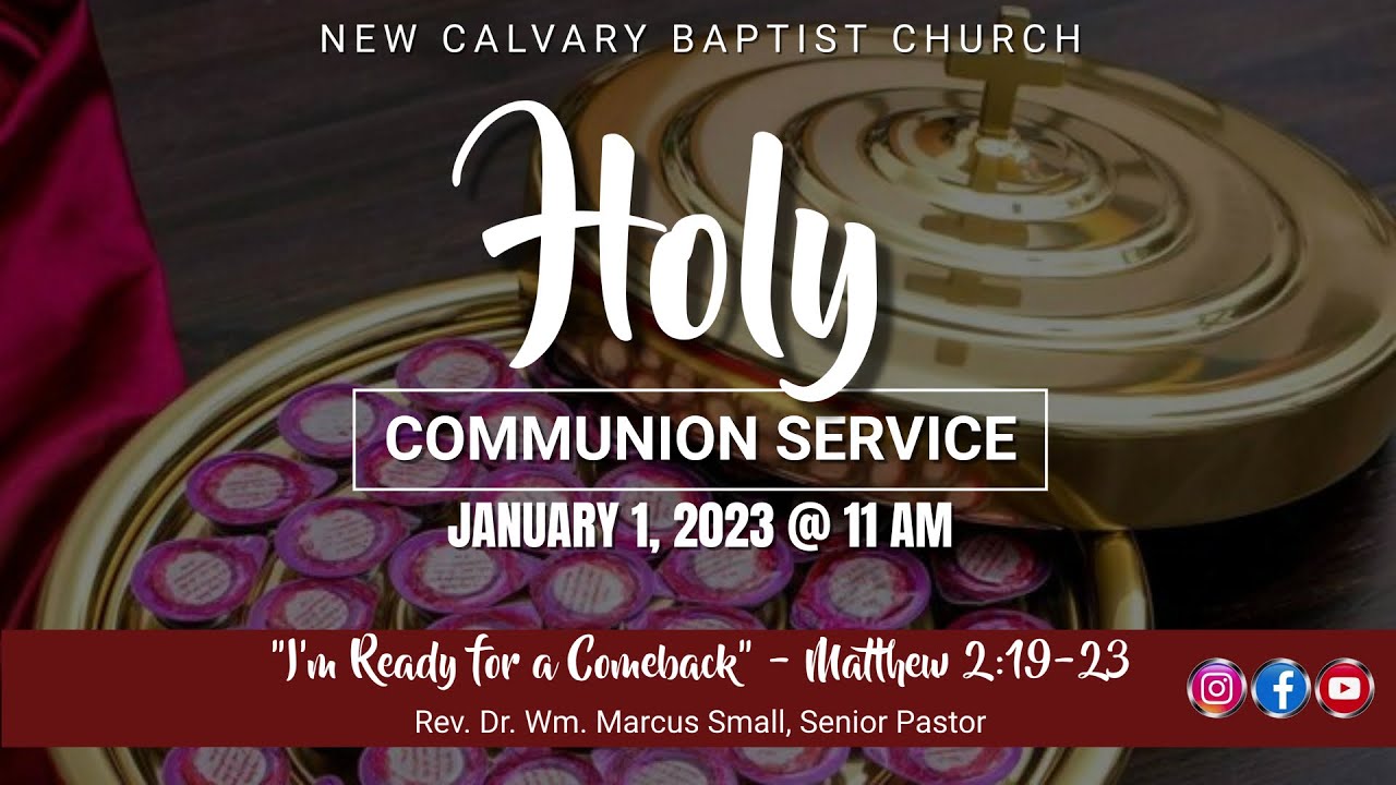 New Years' Service: Rev. Dr. Wm Marcus Small - YouTube