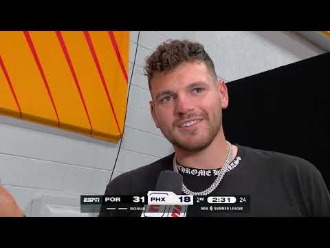Donovan Clingan ESPN Interview | 2026 NBA Summer League | Portland Trail Blazers