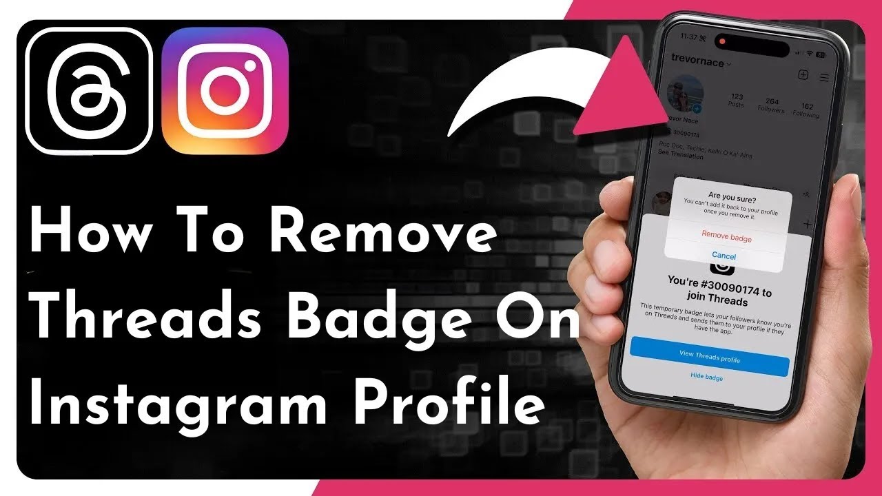 How To Remove Threads Badge On Instagram Profile - YouTube