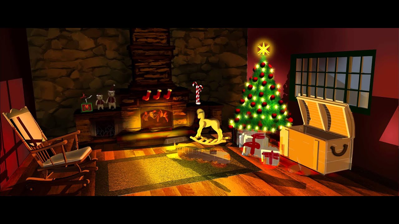 Santa's Living Room - Digital Painting - YouTube