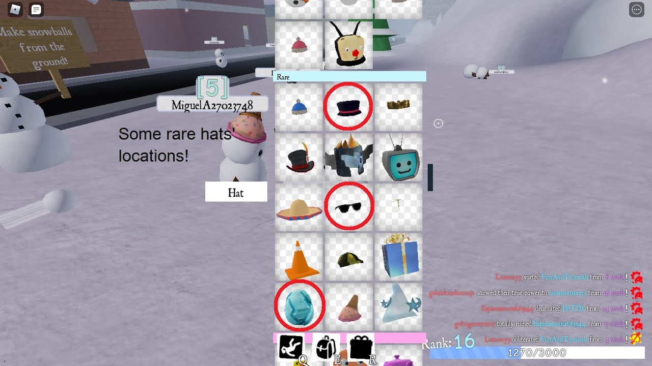 Locations of some rare hats! Roblox - YouTube