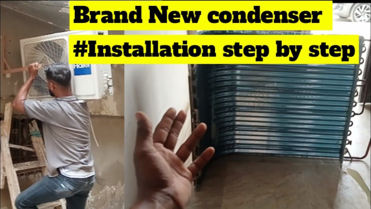 AC outdoor repair & Air conditioner Brand new condenser coil ...