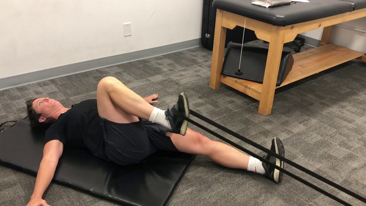 Psoas banded knee drives - YouTube