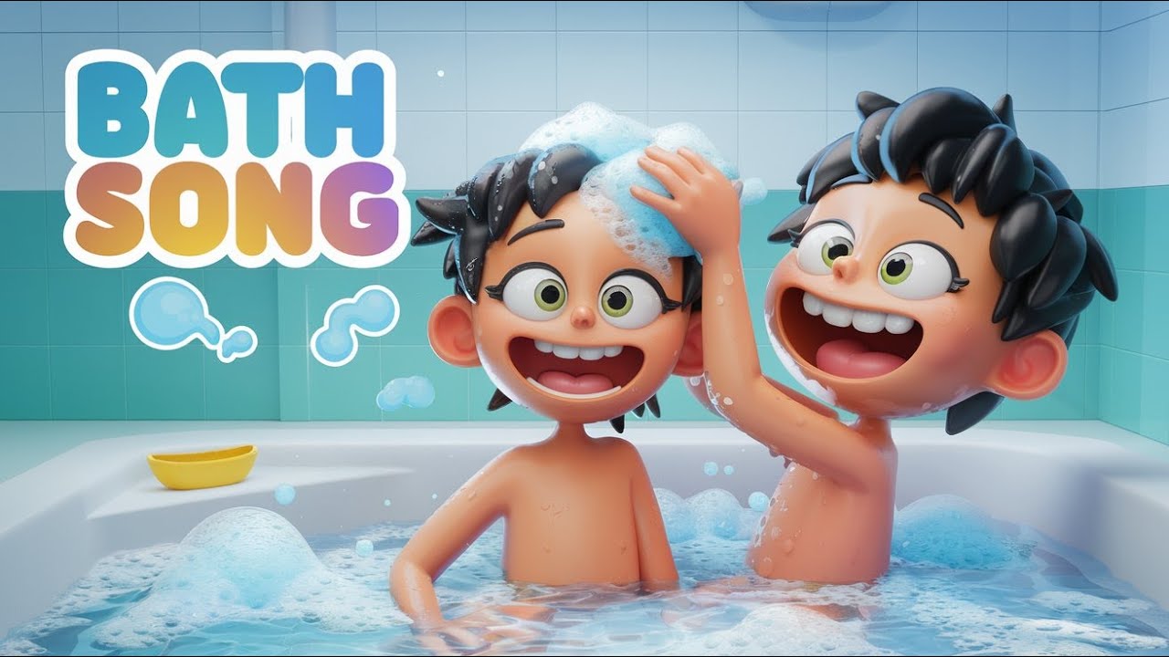 Bath Song for Toddlers | Clean & Happy Nursery Rhymes - YouTube