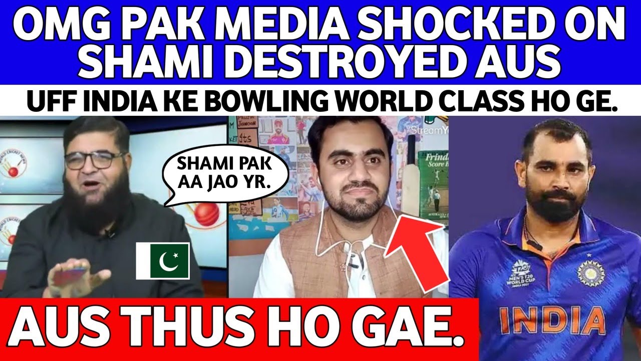 Pak Media CRAZY REACTION On Shami 5 Wickets DESTROY Aus | Shami U ...