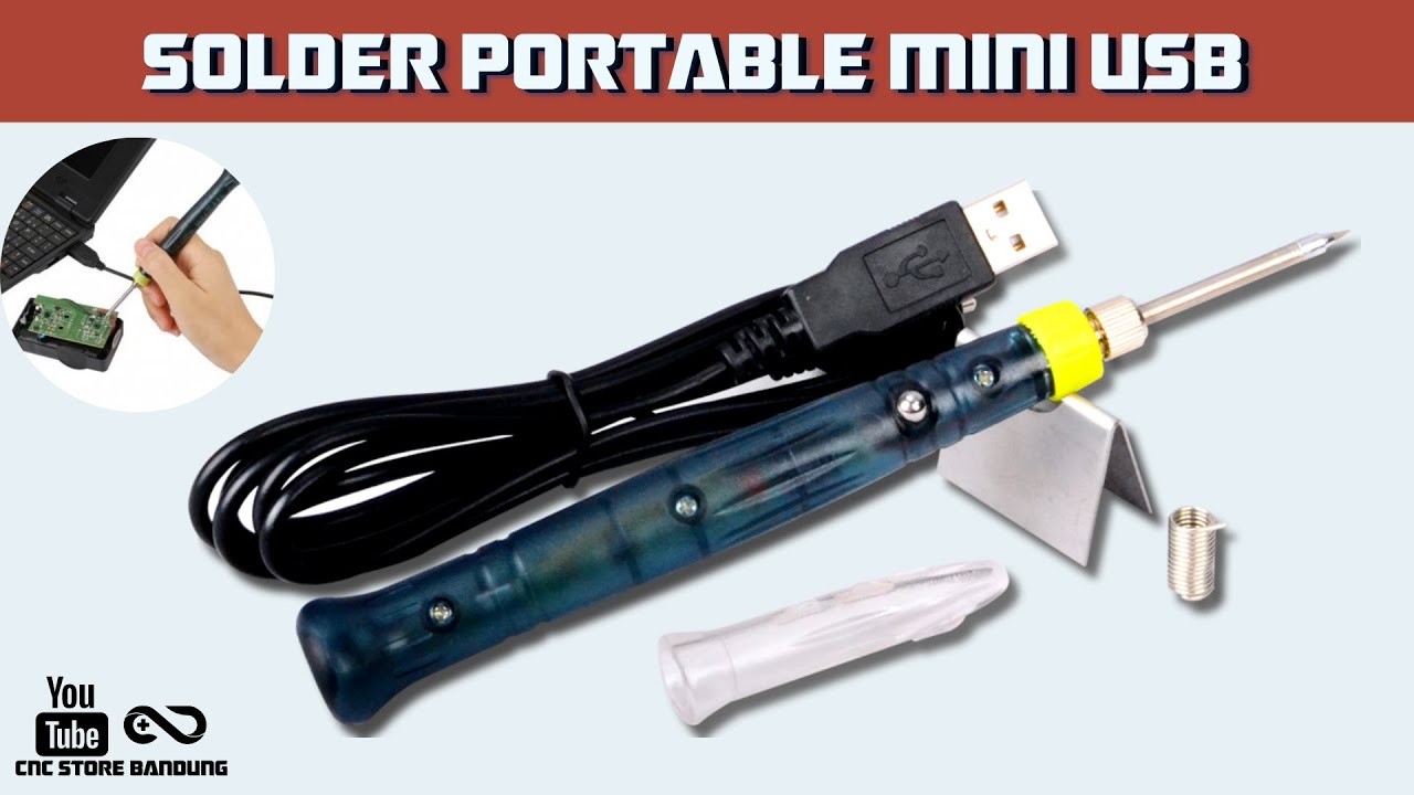 SOLDER PORTABLE MINI USB 5V DC 8 WATT - YouTube