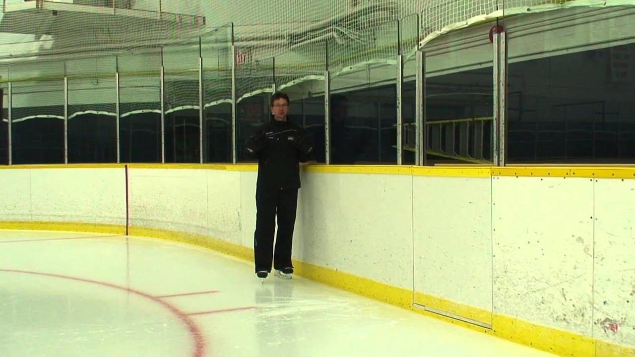 How to teach hockey backwards cross-overs - YouTube
