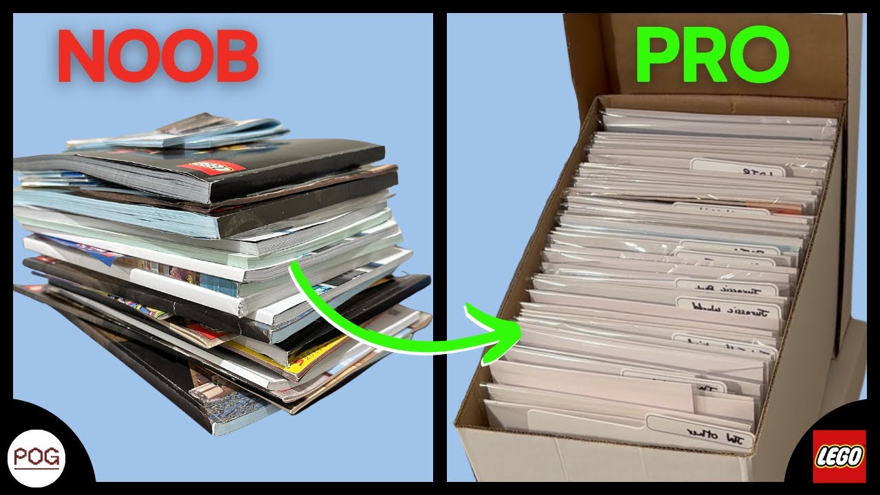 How to Store and Organize Lego Instruction Manuals Like A Pro! - YouTube
