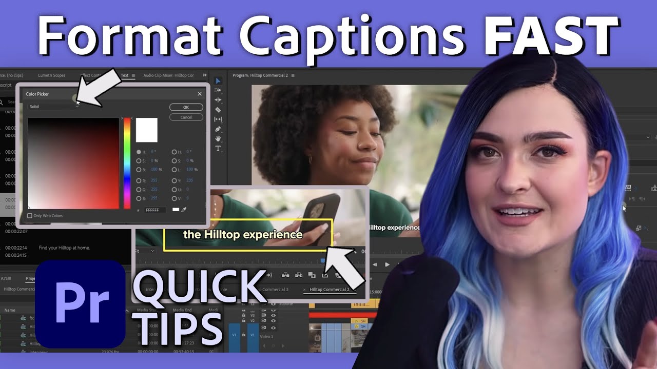 How to Edit Captions in Premiere Pro | Quick Tips with Valentina Vee ...