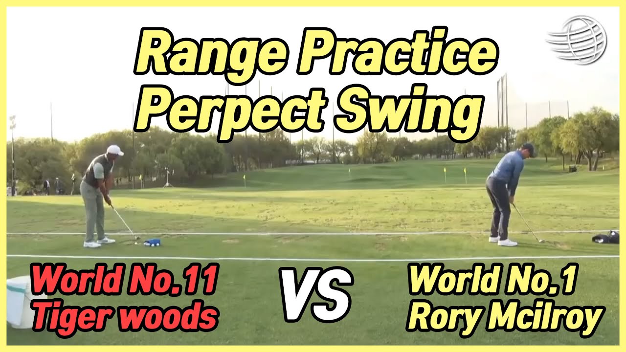 Tiger Woods vs Rory Mcilroy Range Practice 타이거우즈vs로리맥길로이 연습장 영상[골프 잘치는 ...
