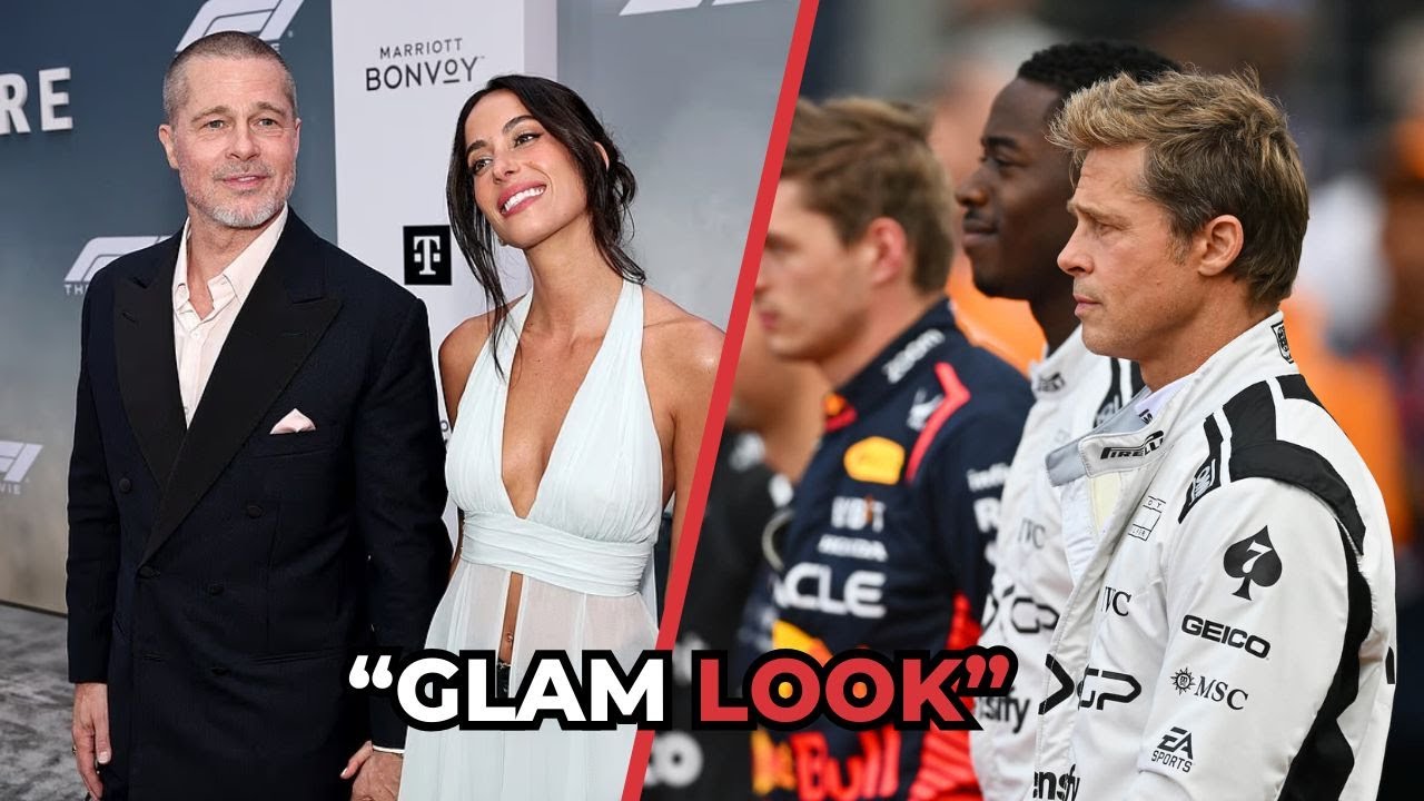 Ines de Ramon Stuns in Daring White Dress at Brad Pitt’s F1 Premiere ...