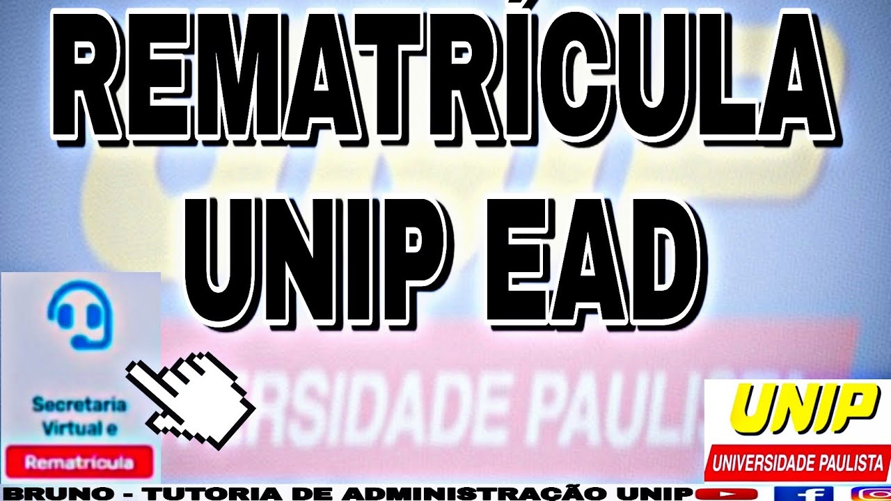 REMATRÍCULA - UNIP EAD - YouTube