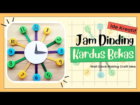 Jam Dinding dari Kardus Bekas || Kreasi dari Tutup Botol || Wall Clock ...
