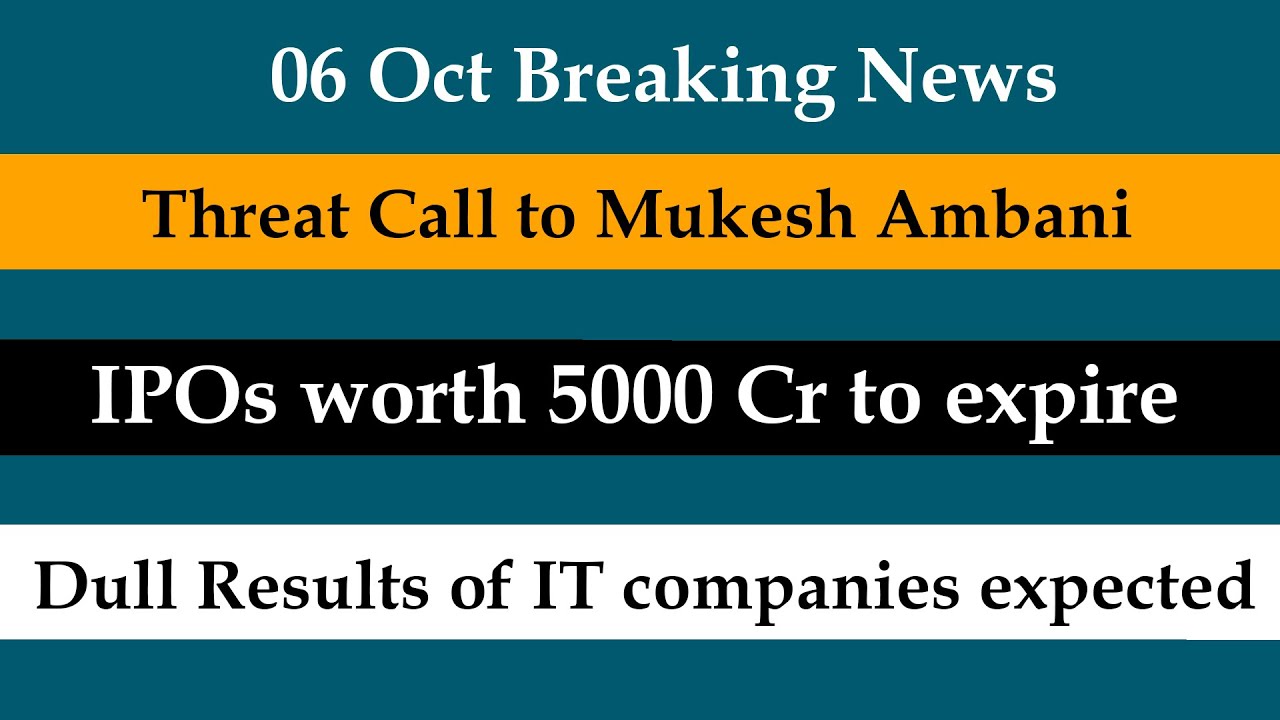 6 Oct 2022 - English Breaking News & Stock Market Update - YouTube