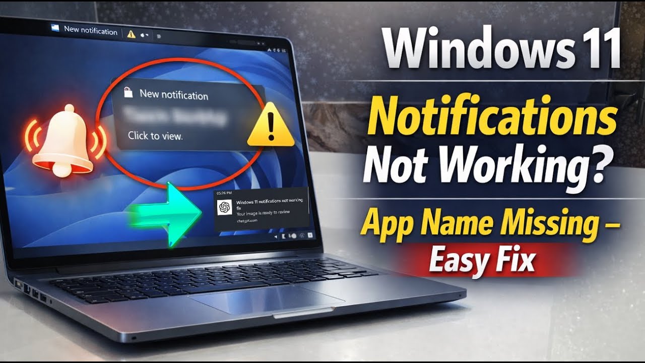 Fix Windows 11 Notification Issue Notification App Name Not Showing ...