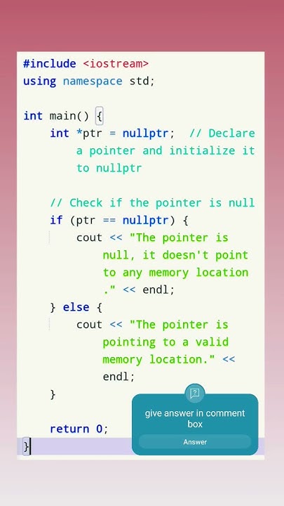 "Null Pointer in C++: Checking and Handling nullptr" - YouTube