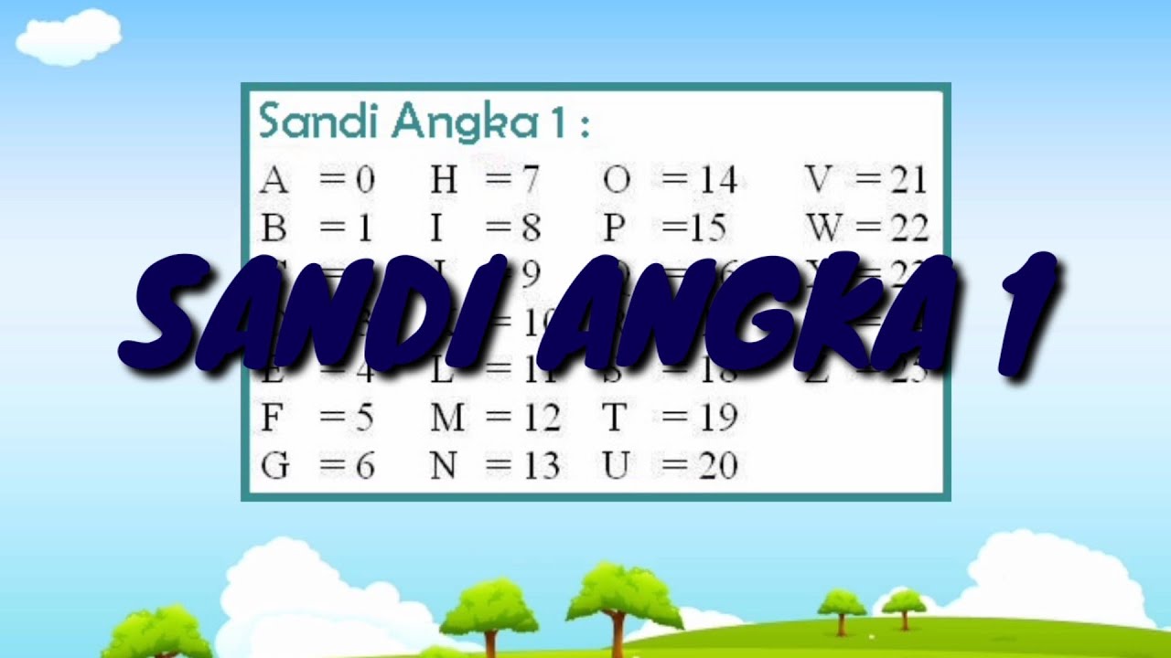 SANDI ANGKA 1 - YouTube