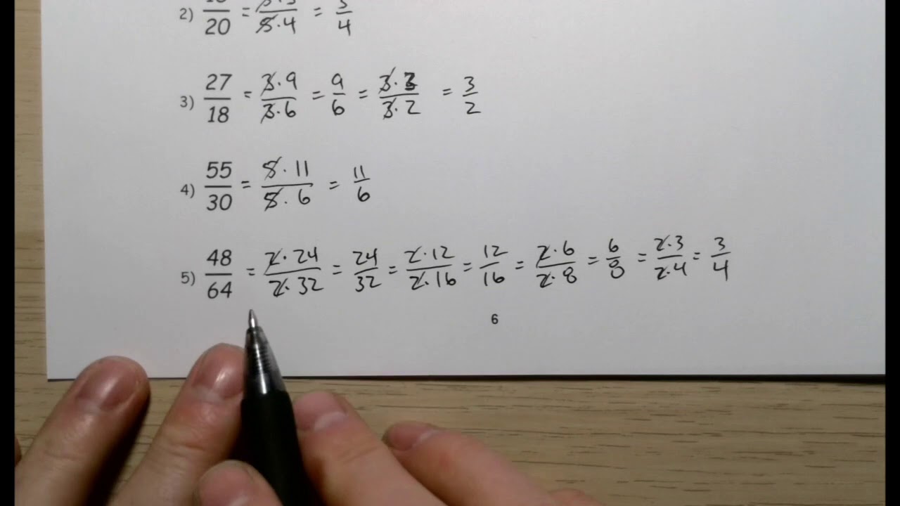 Math 10 3 Fractions and Proportional Reasoning Lesson - YouTube