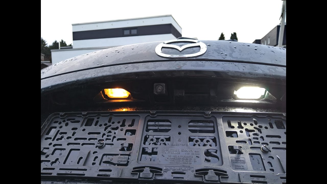 LED Kennenzeichen Beleuchtung für Mazda 3 2013-2016 - YouTube