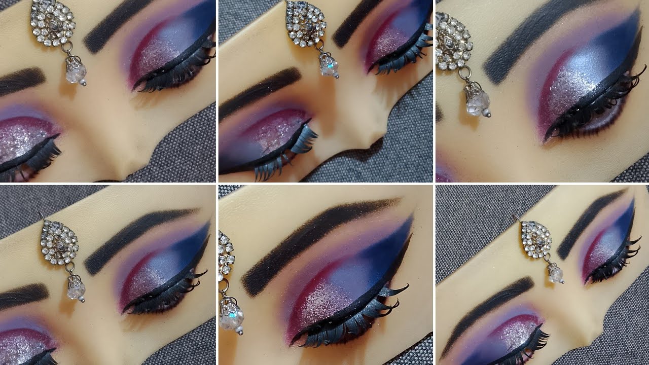 Model eye makeup look for beginners| Signature eye liner| smudge eye ...