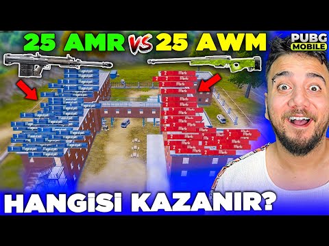 HOSPİTALDA İMKANSIZ SNİPER SAVAŞI!  25 AMR vs 25 AWM ! PUBG Mobile Ordu Savaşları