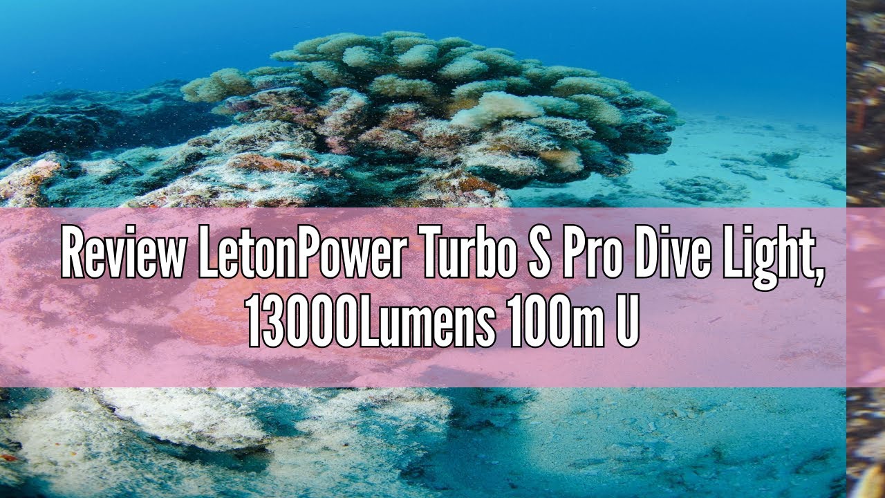 Review LetonPower Turbo S Pro Dive Light, 13000Lumens 100m Underwater ...