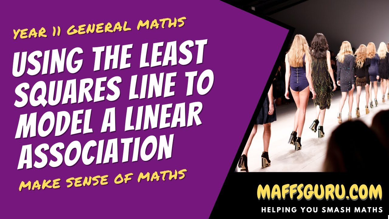 Using the least squares regression line to model a linear association ...