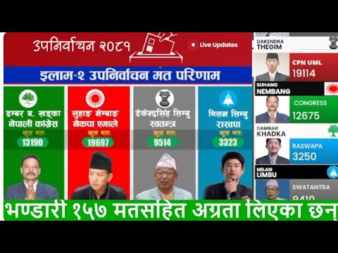 🔴LIVE | Latest Ilam Election Update | इलाम २ उपनिर्वाचन मतगणना | Live ...