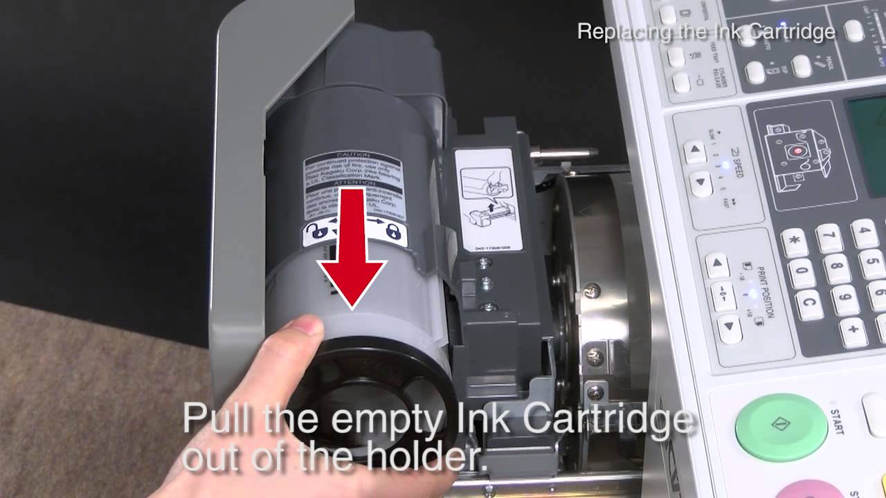 RISO CV Instruction of Replacing the Ink Cartridge ＜RISO＞ - YouTube