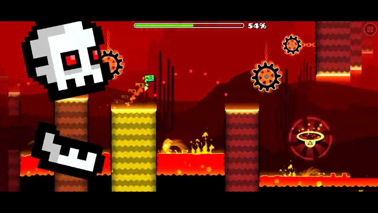 press Start. level the geometry dash - YouTube