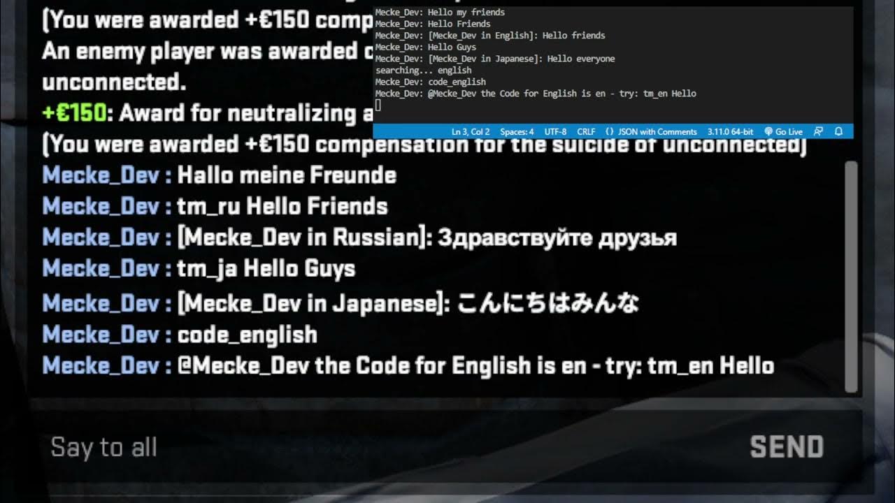 Translator for CSGO Chat (Basic Version) - YouTube