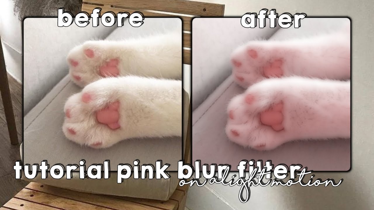 Tutorial pink blur filter on alight motion - YouTube