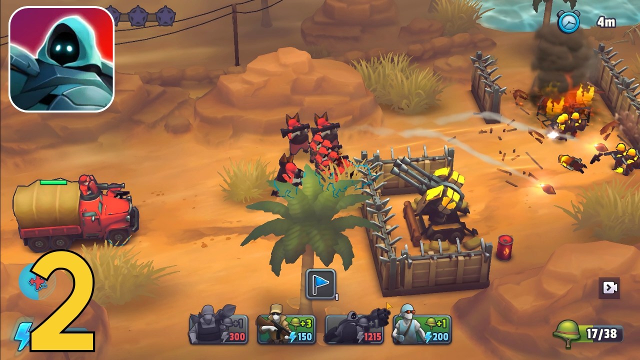 GUNS UP! Mobile War Strategy | Gameplay Walkthrough Part 2(Android, iOS ...