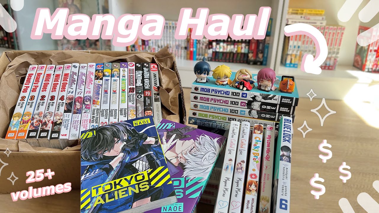 Manga Haul + Unboxing 📦 || April (25+ volumes) - YouTube