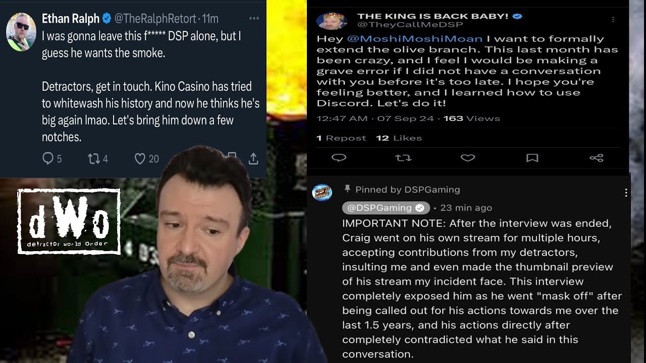 DSP Rages Quits Craig Interview - $1168 on WWE - Ethan Ralph vs DSP # ...