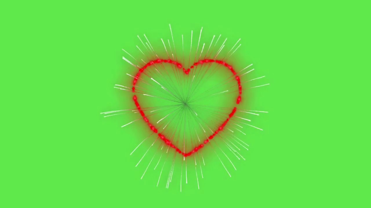 Green screen heart burst | green screen effects | free Background video ...