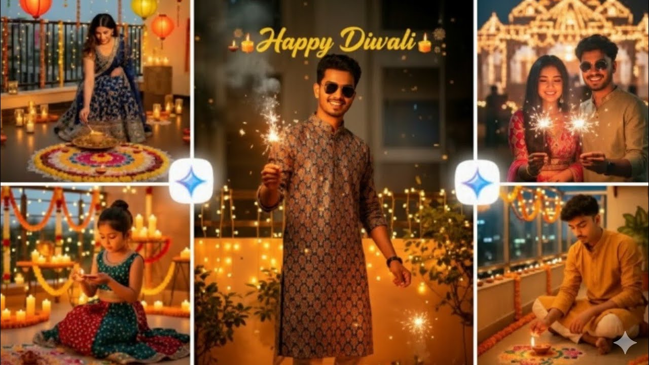 Instagram Trending Diwali Photo Editing Prompt | Diwali Gemini Photo ...