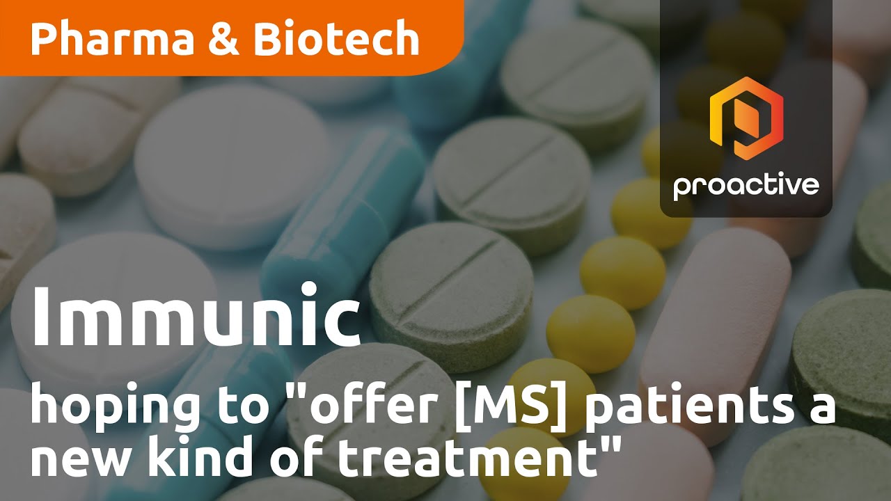 Immunic ultimately hoping to "offer patients a new kind of treatment ...