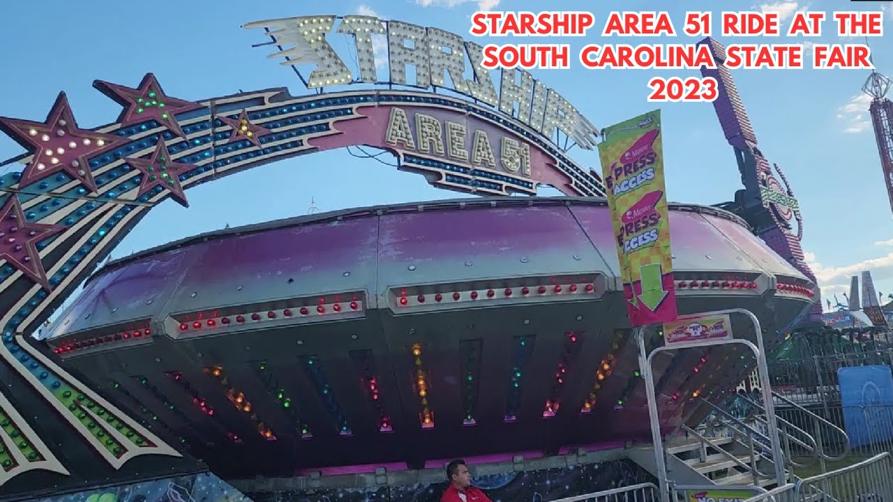Starship Area 51 Ride At the South Carolina State Fair 2023 - YouTube