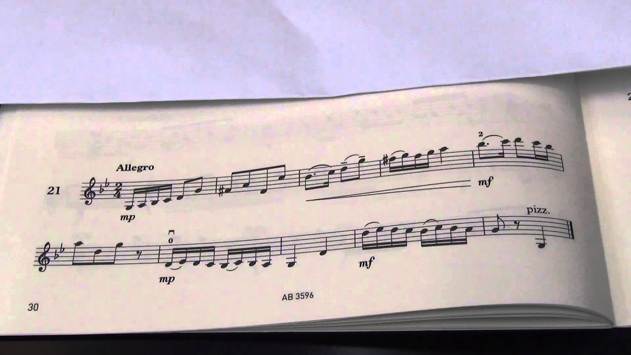 Violin Grade 5 Sight Reading No 21 Allegro - YouTube