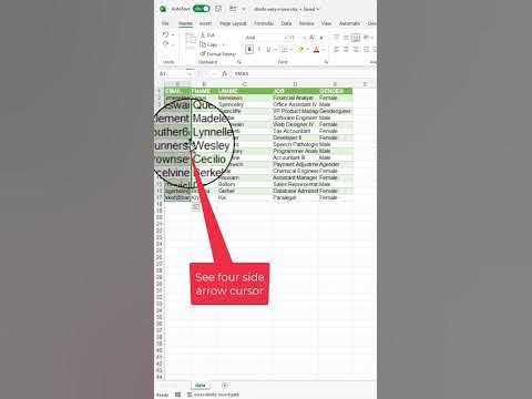 Quickly Move Columns with Data (Not Cut/Paste) - Excel #Shorts - YouTube