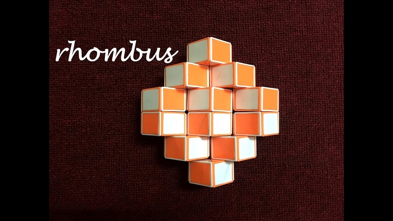 Rubik's snake or Smiggle Snake Puzzle 48 - Rhombus - 菱形 - YouTube