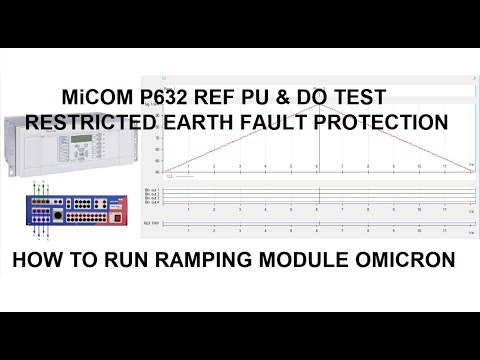 How to Calculate and Test REF Pickup Drop-off Current Values MiCOM P632 ...