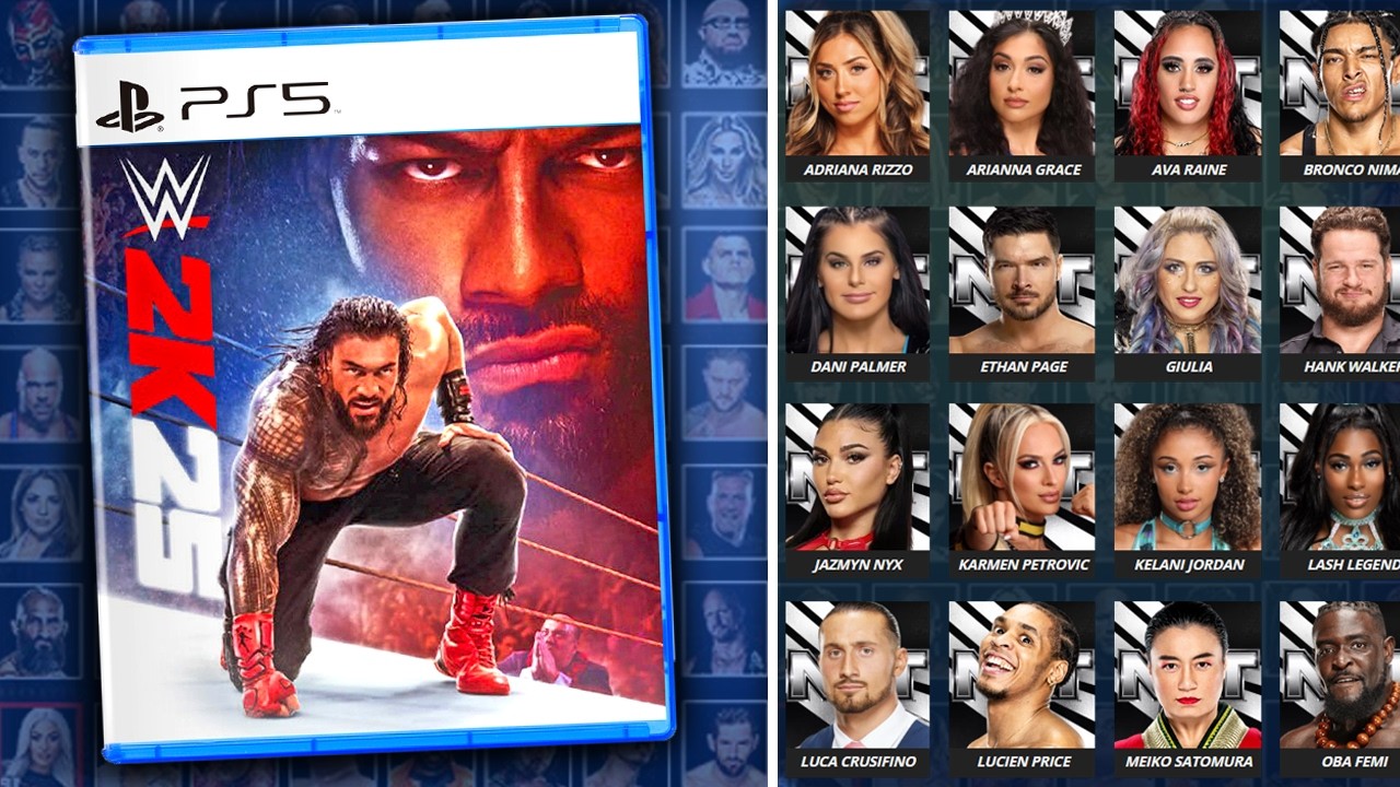WWE 2K25 FULL Roster, Raw, SmackDown, NXT, Legends & Arenas - YouTube