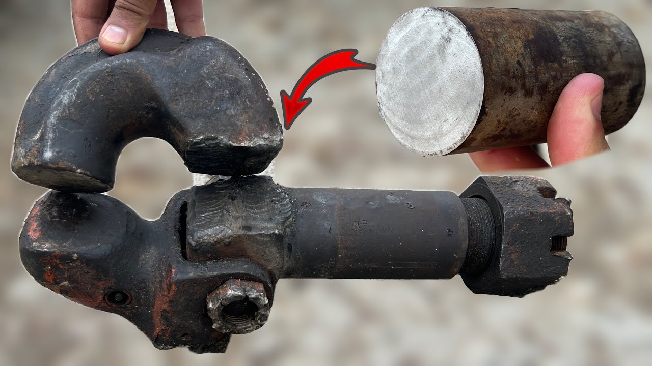 Crane Load Arm HOOK CRACKED? This 20-Year-Old GENIUS Fixed It with ...