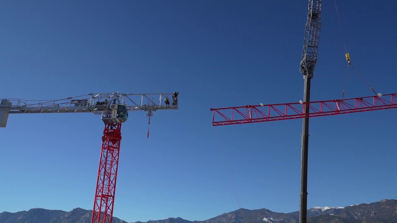 Crane Demobilization - Cascade Apartments - YouTube