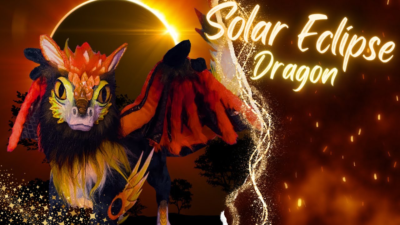 Solar Eclipse Dragon | Solar Eclipse inspired | Posable Art doll Process - YouTube
