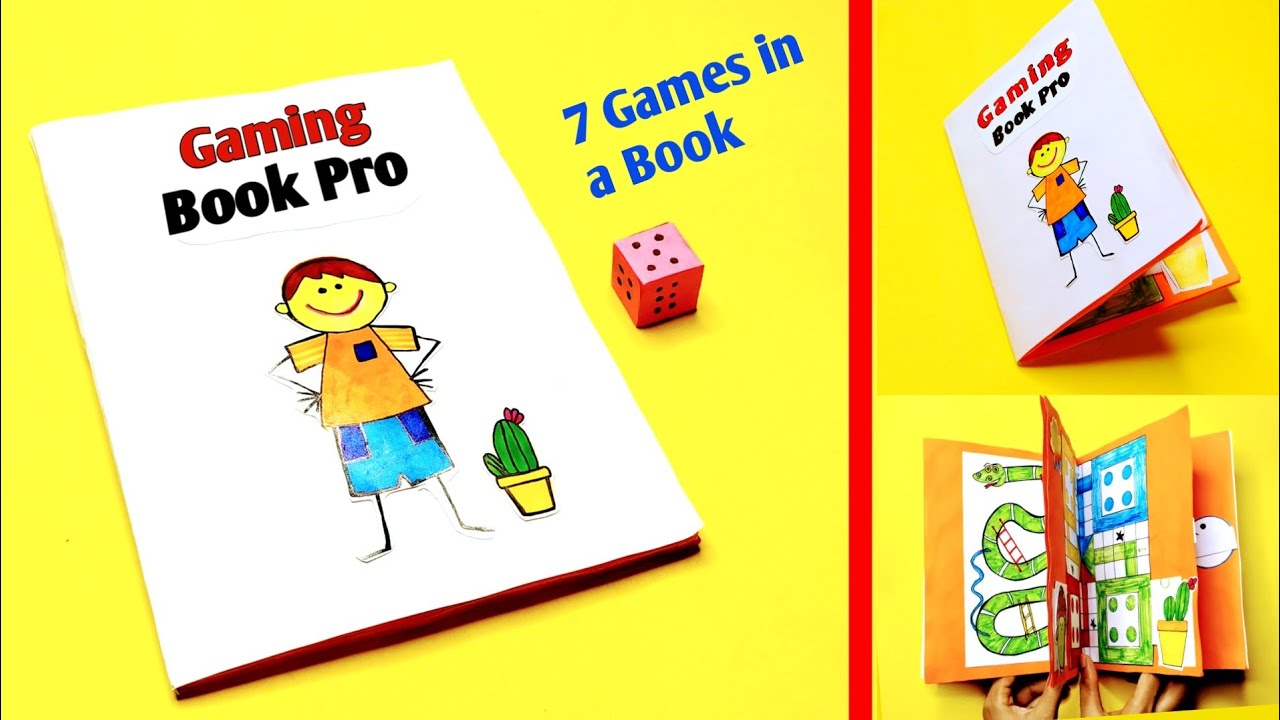 7 Easy Paper Games in a Book / Paper Gaming Book Pro / How to Paper ...