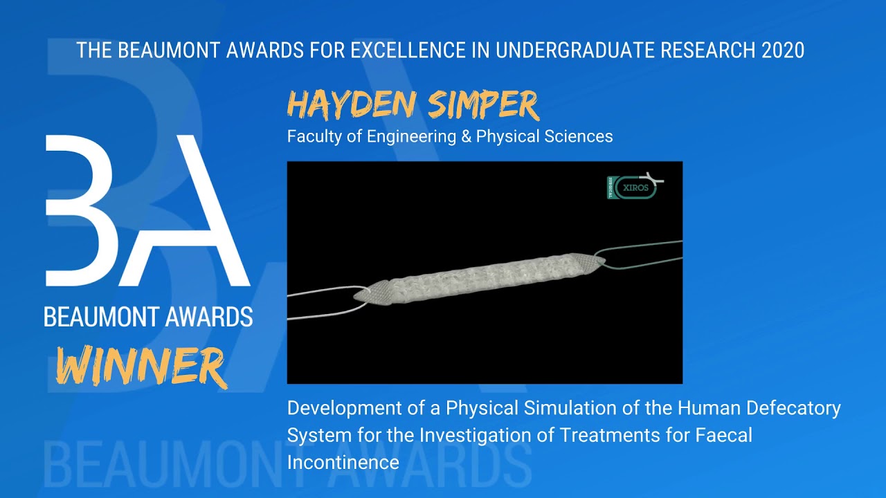 Haydn Simper Beaumont Awards Winner video - YouTube