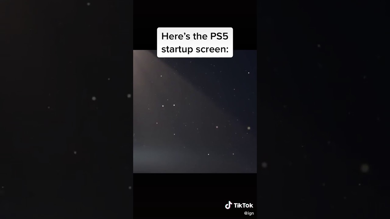 The PS5 startup screen - YouTube